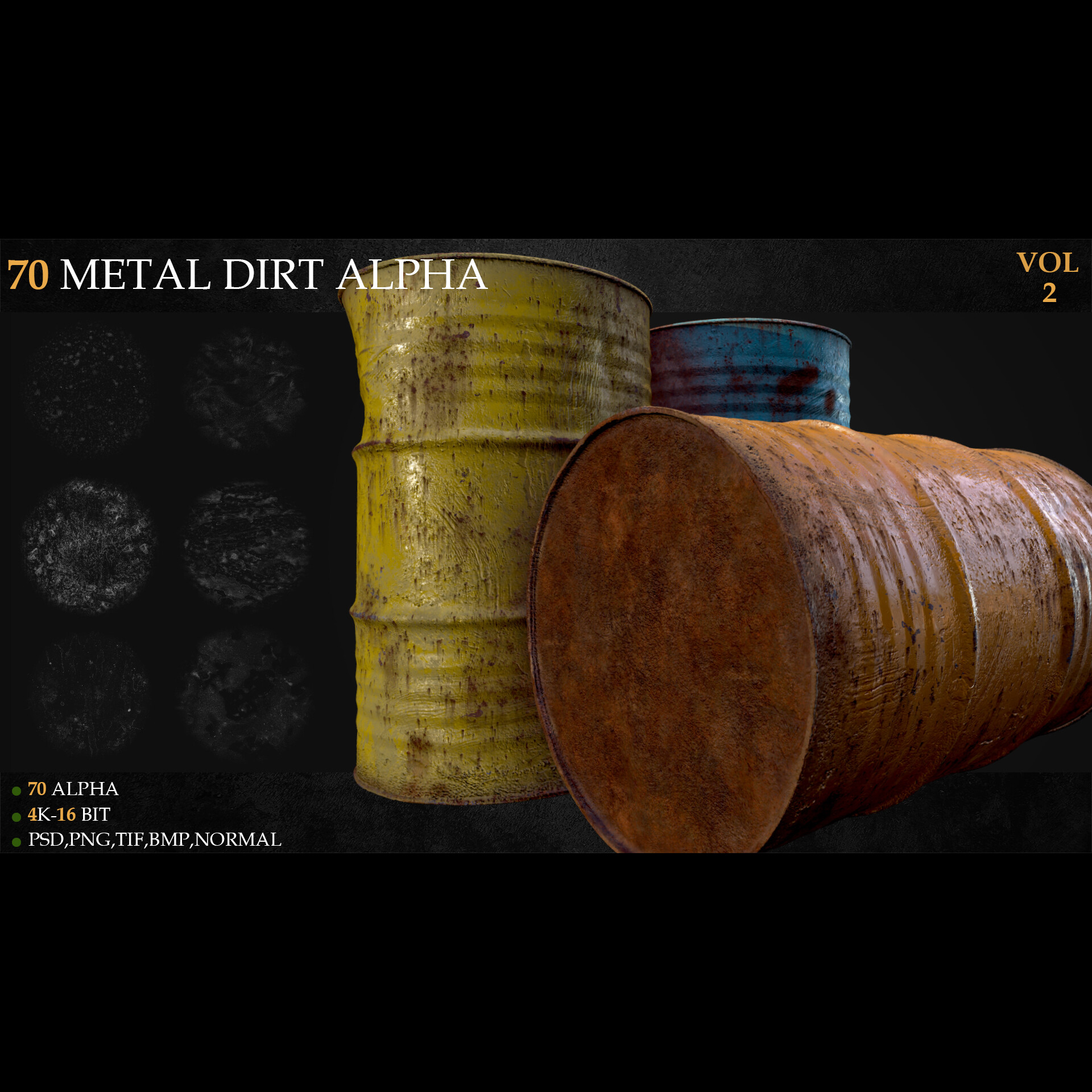 ArtStation - 70 Metal Dirt Alpha-VOL 2