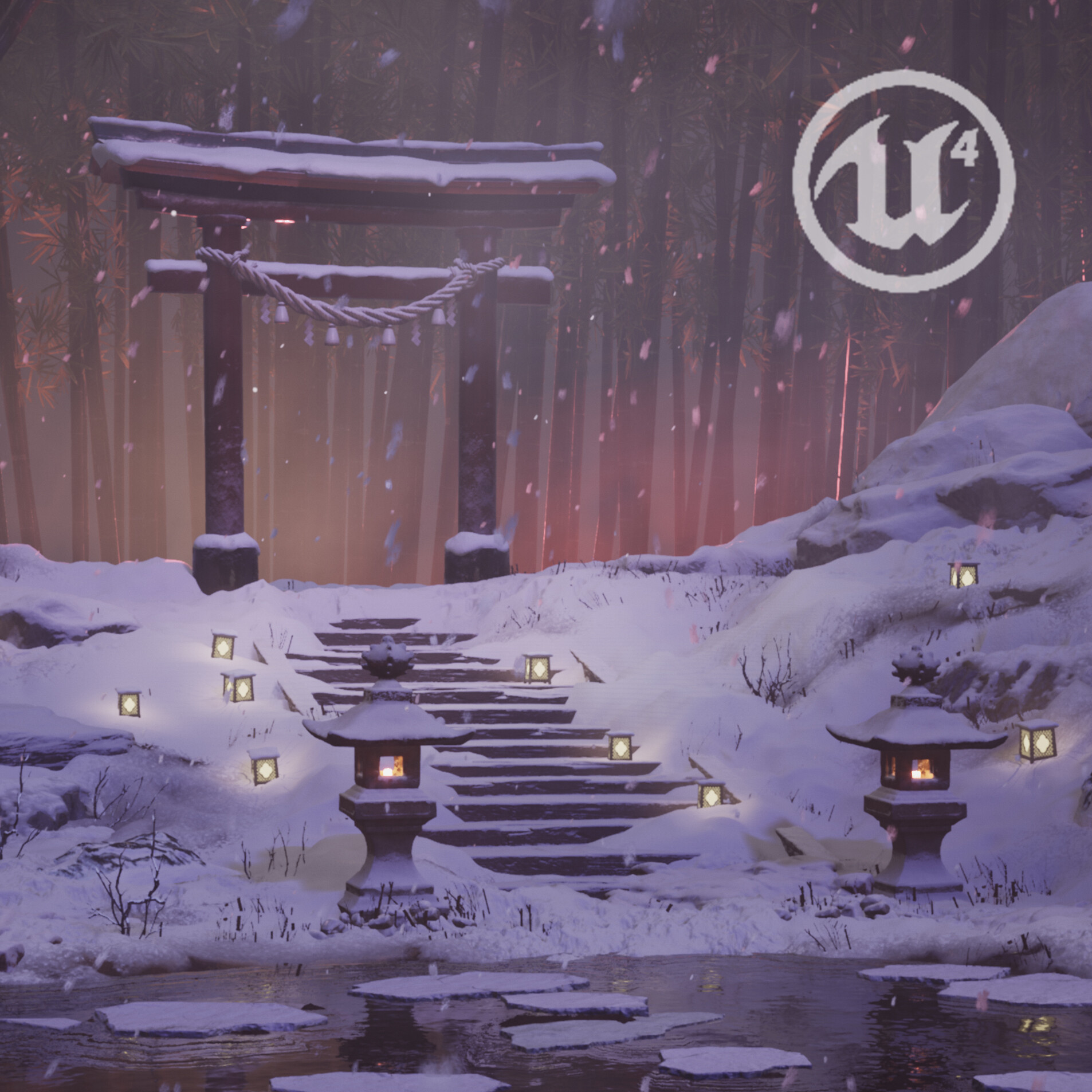 ArtStation - Fantastic snow scene (Ue4)