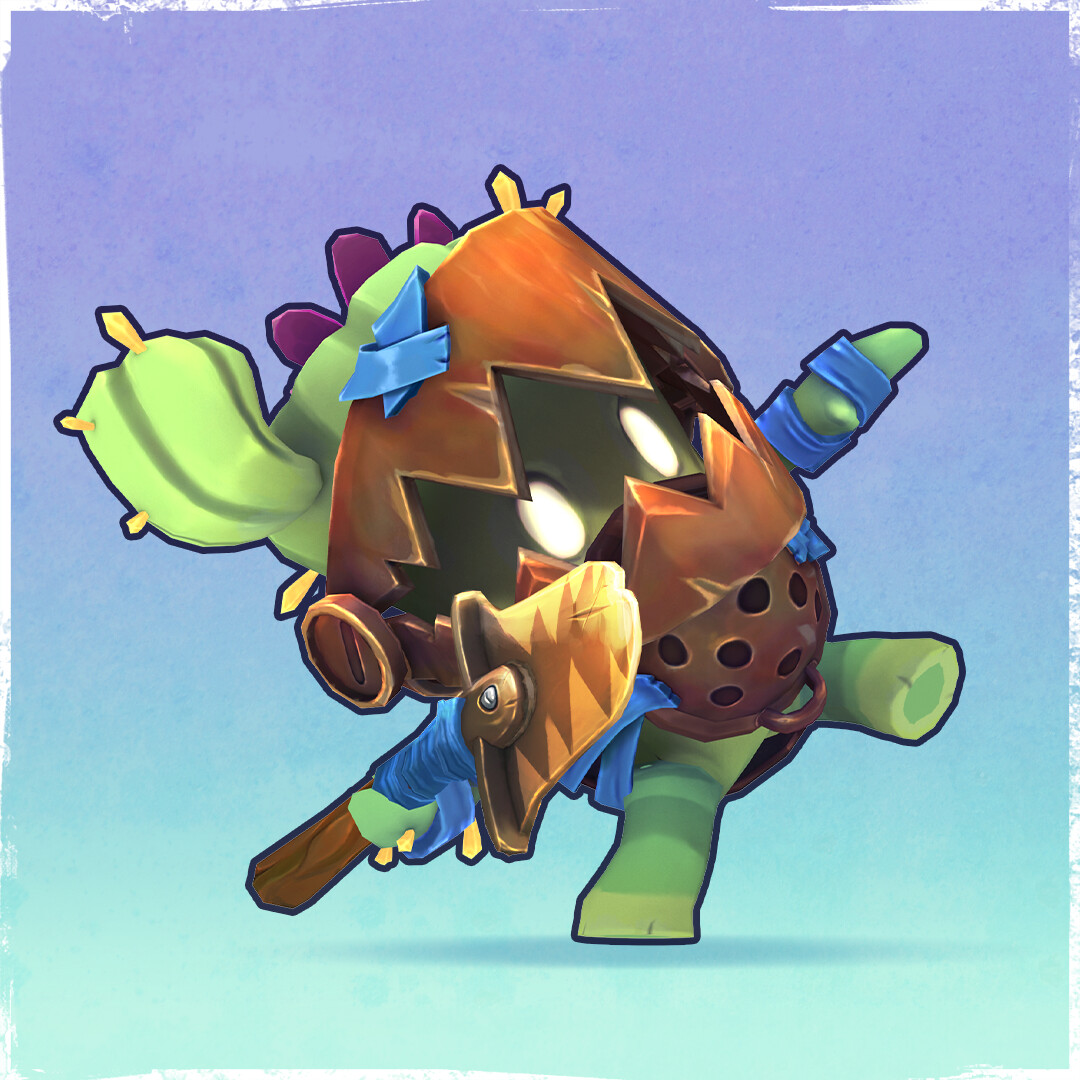 ArtStation - Cute Cactus Warrior