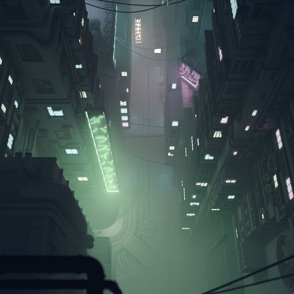 ArtStation - Neon Street Environment