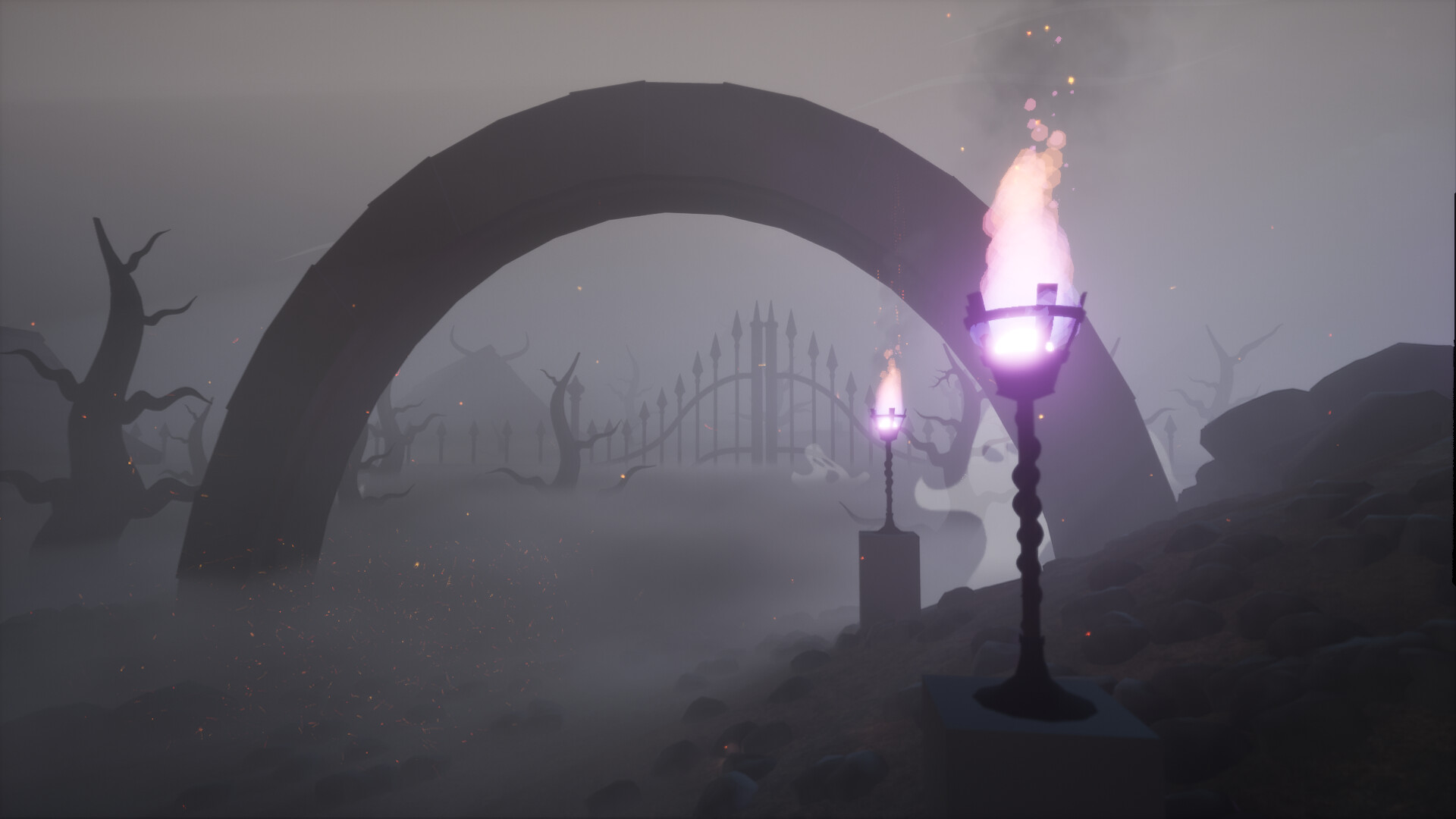 ArtStation - Spooky Yard - UE5 Training Ground 1