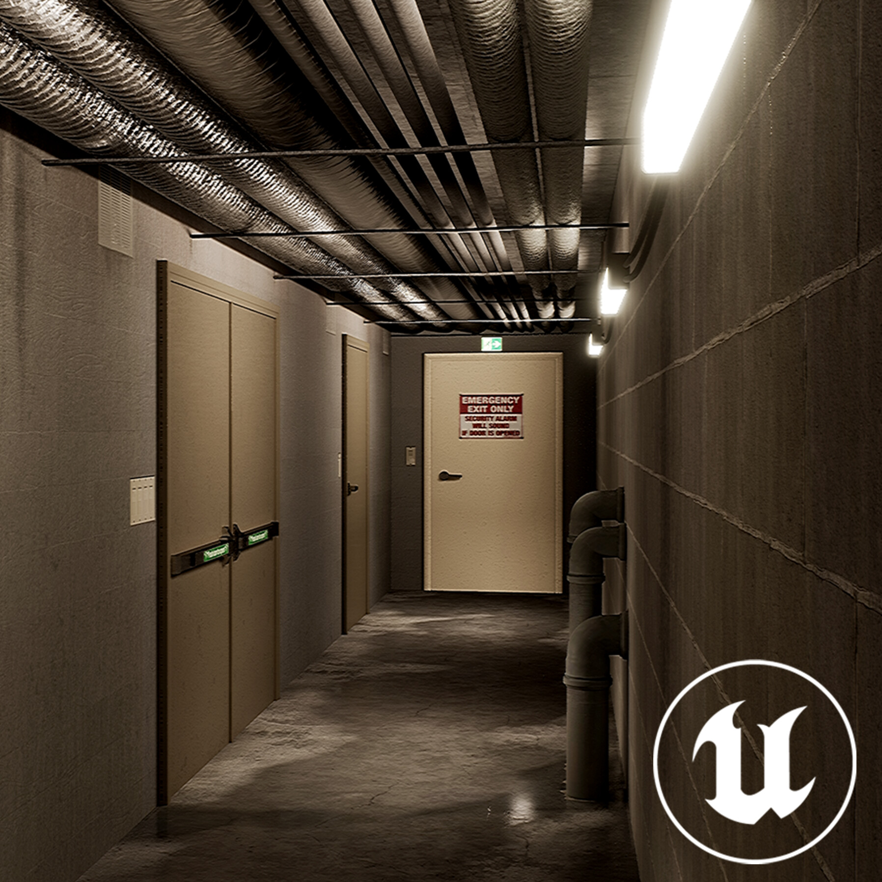 ArtStation - Basement Corridor - Unreal Engine