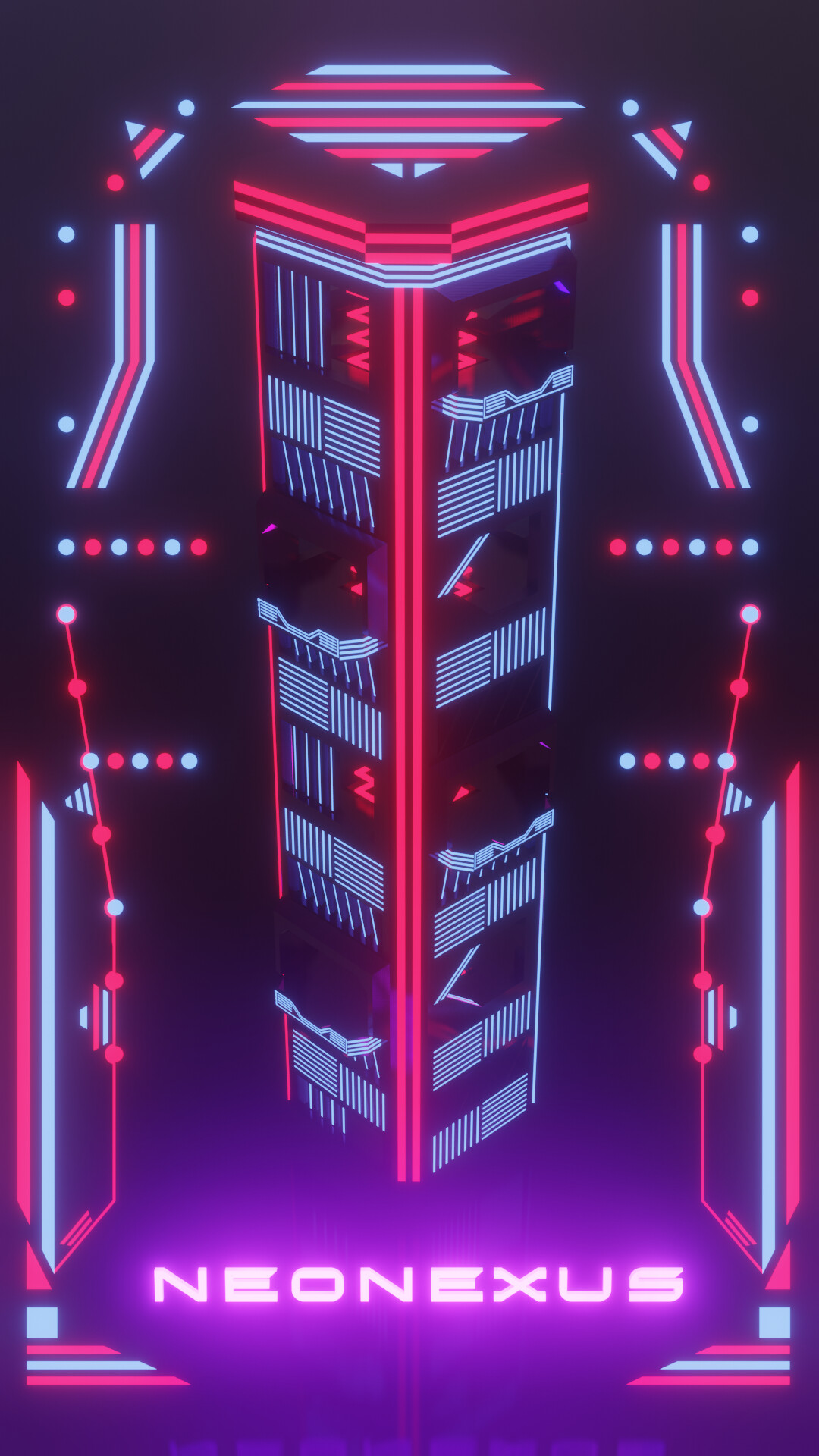 ArtStation - Neonexus Skyscraper Posters