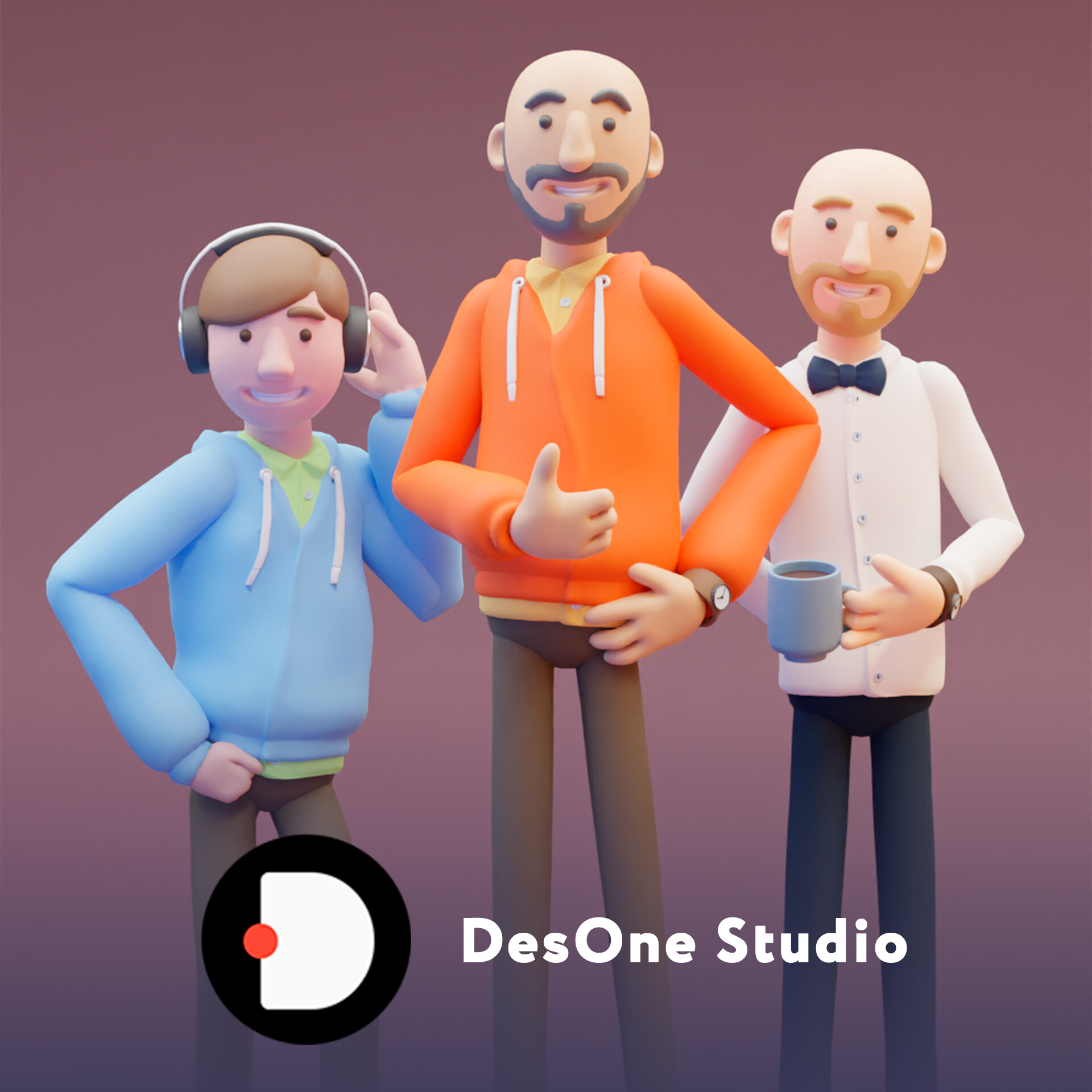 ArtStation - 3 Characters + Animation