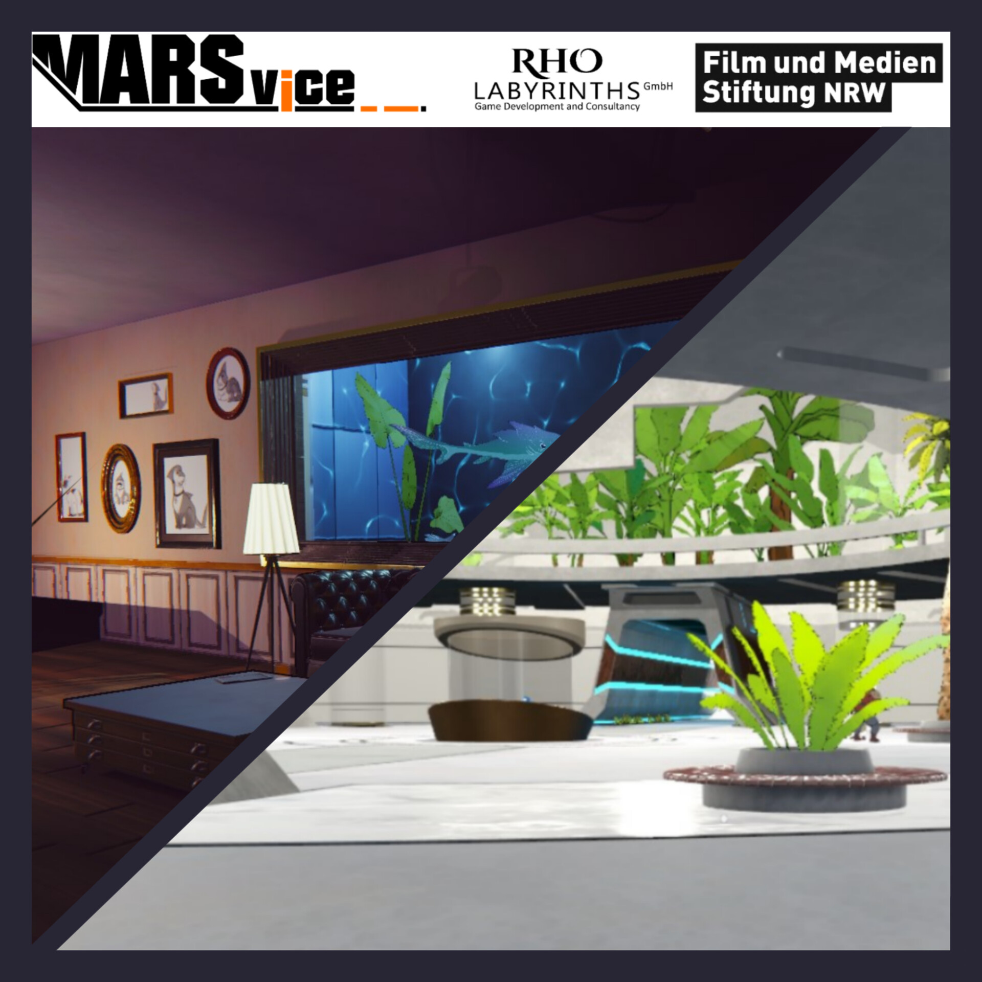 ArtStation - Mars Vice Prototype: Aquarium Shop & Transference Port