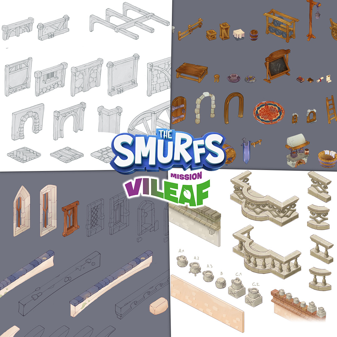 ArtStation - The Smurfs: Mission Vileaf - Human Props Concept