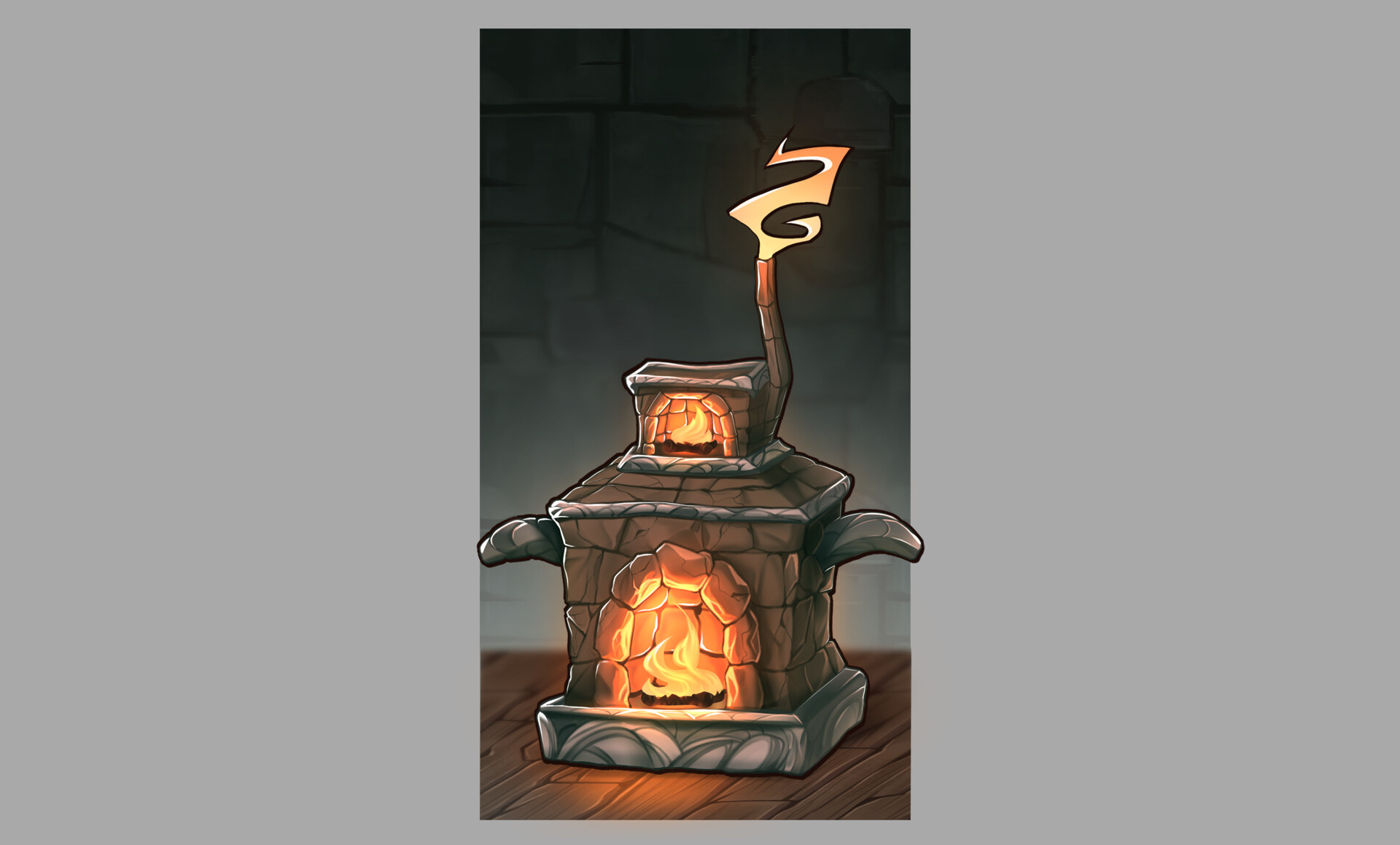 ArtStation - Fireplace - Prop design