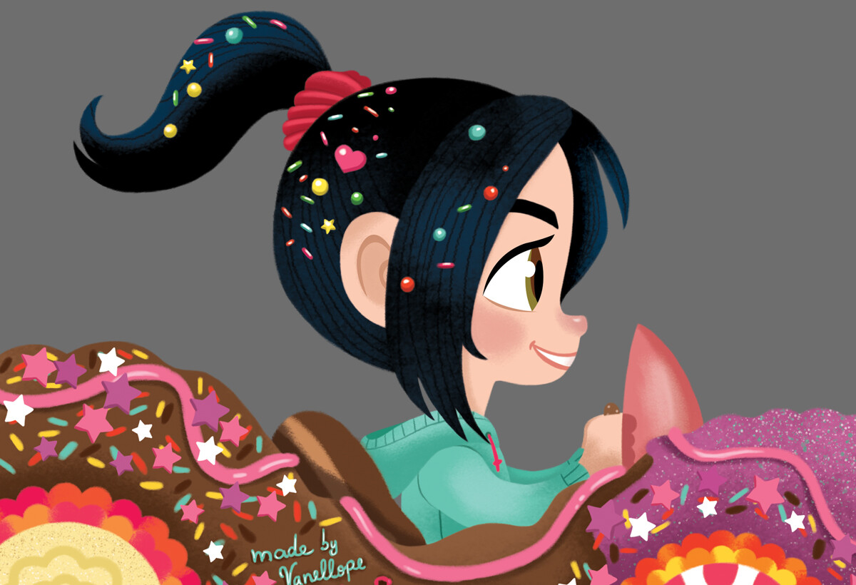 ArtStation - Vanellope von Schweetz Fanart