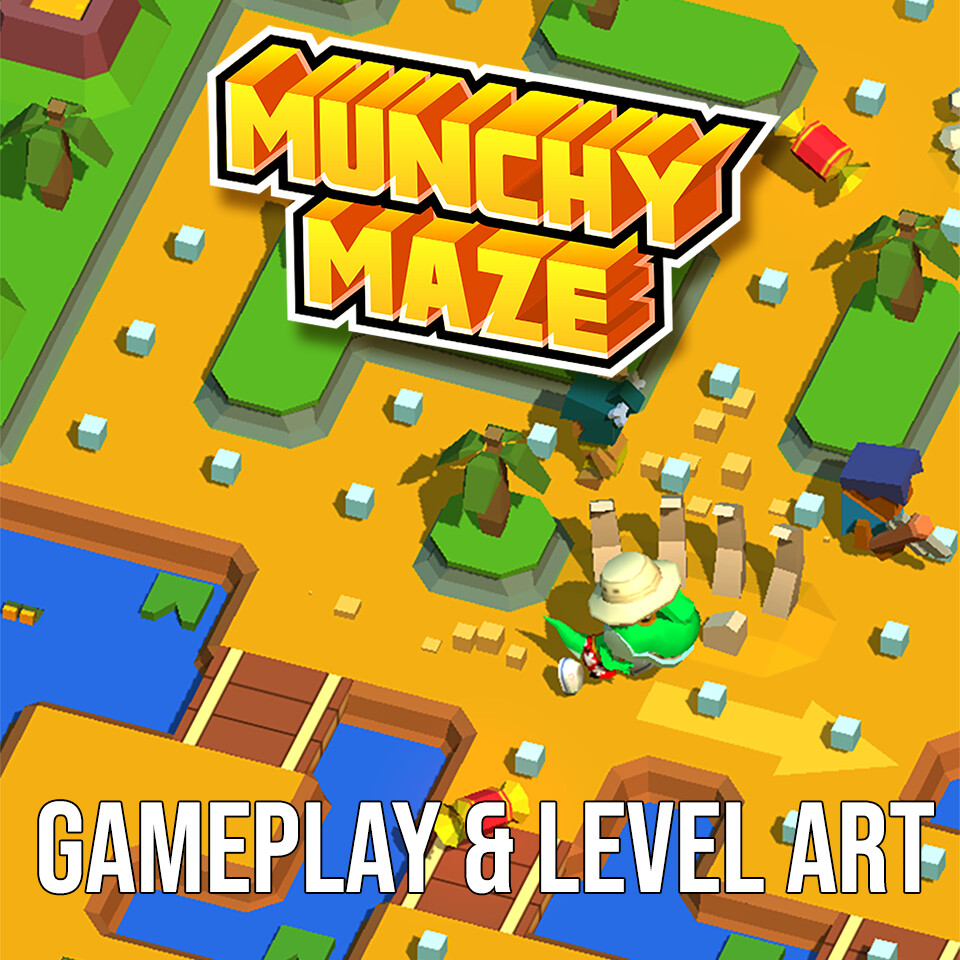 ArtStation - Munchy Maze: Gameplay & Level Art