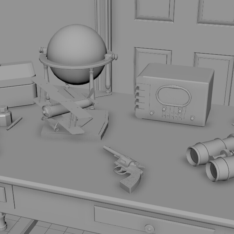 ArtStation - Early Modeled Props/Assets