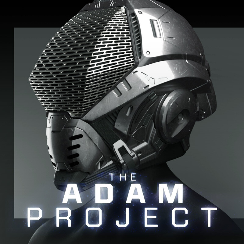 ArtStation - The Adam Project- Time Soldier Helmet Design and 3D Print