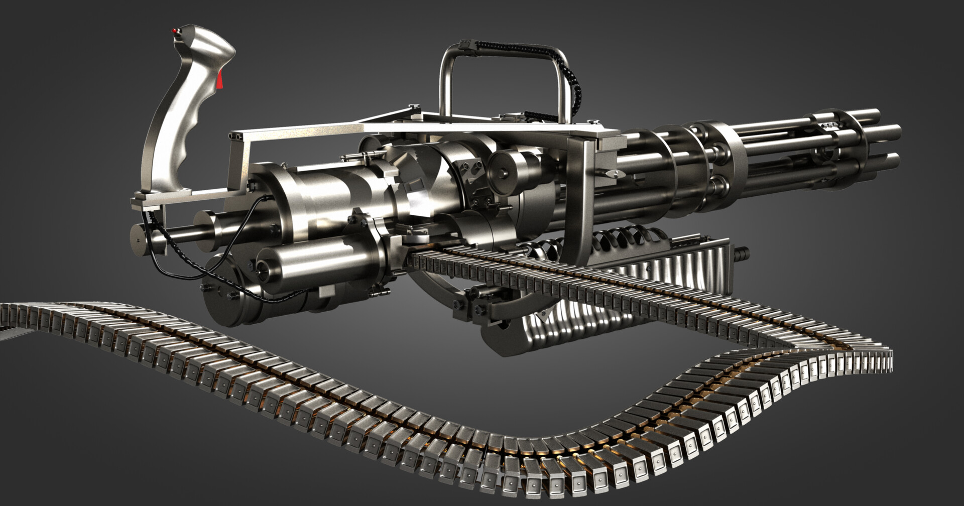 ArtStation - Shiny Gatling Gun.