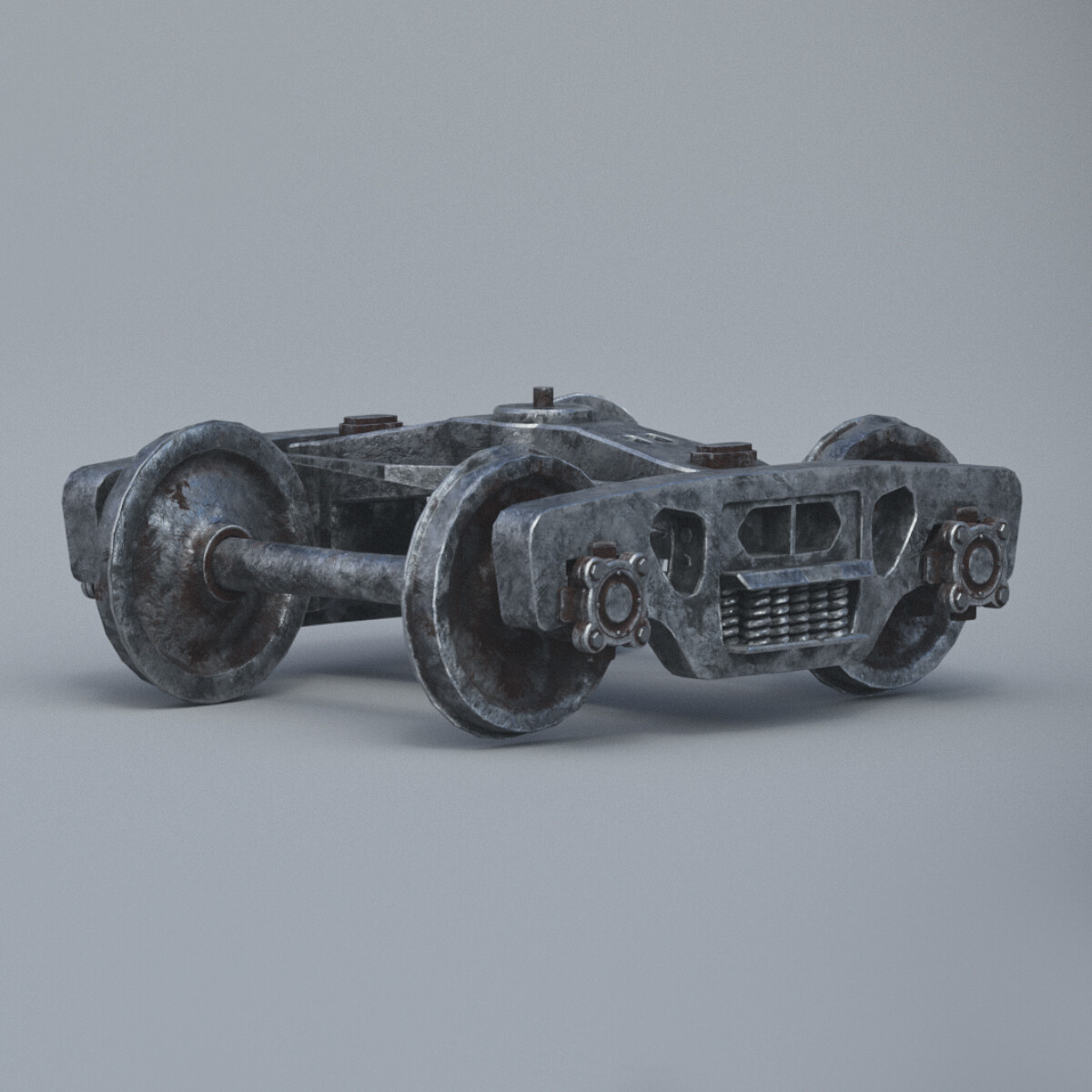 ArtStation - Old Railway Bogie Of Russian Railways