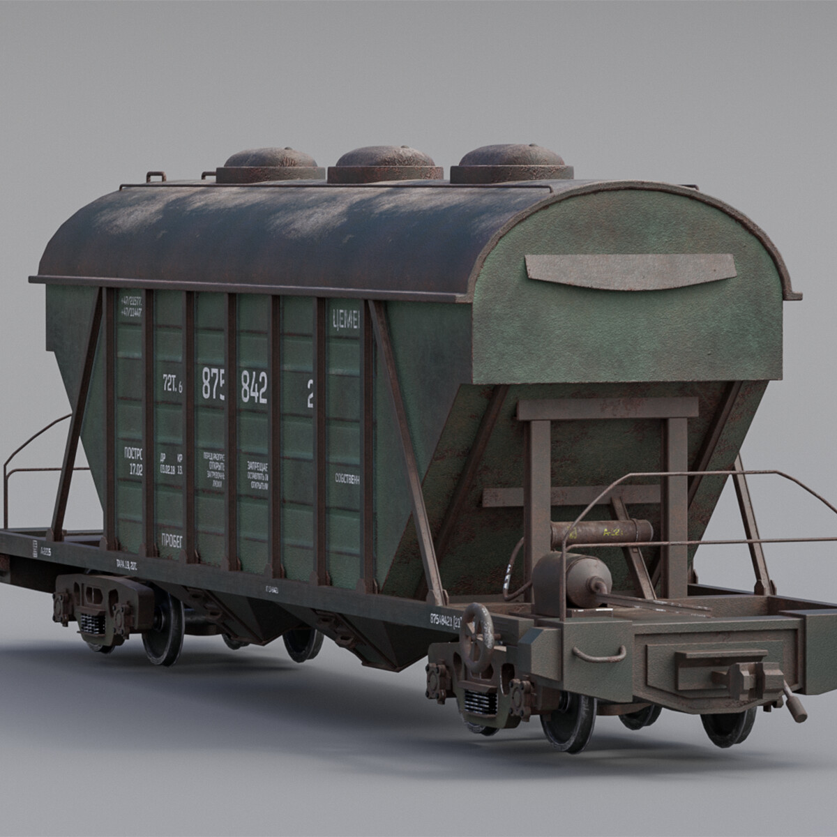 ArtStation - Hopper Wagon Of Russian Railways