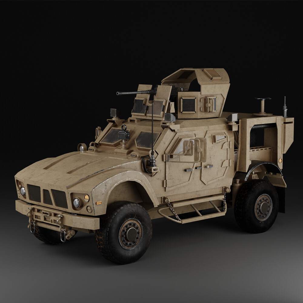 ArtStation - Modern American wheeled armored car "M-ATV".