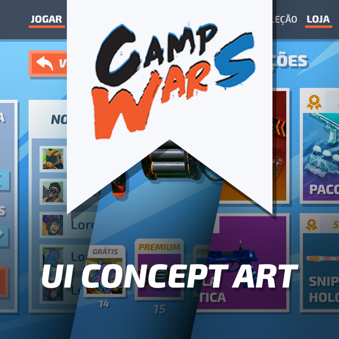 ArtStation - Camp Wars - User Interface Concept Design