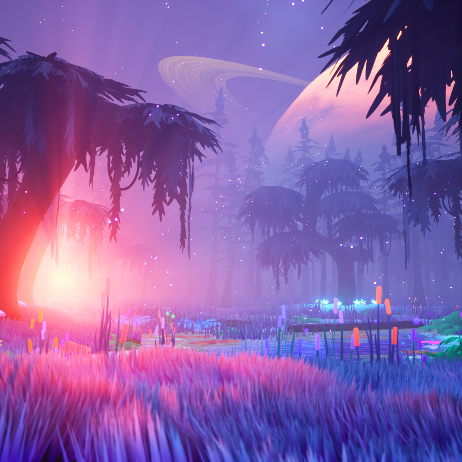 ArtStation - (WIP) Space Swamp