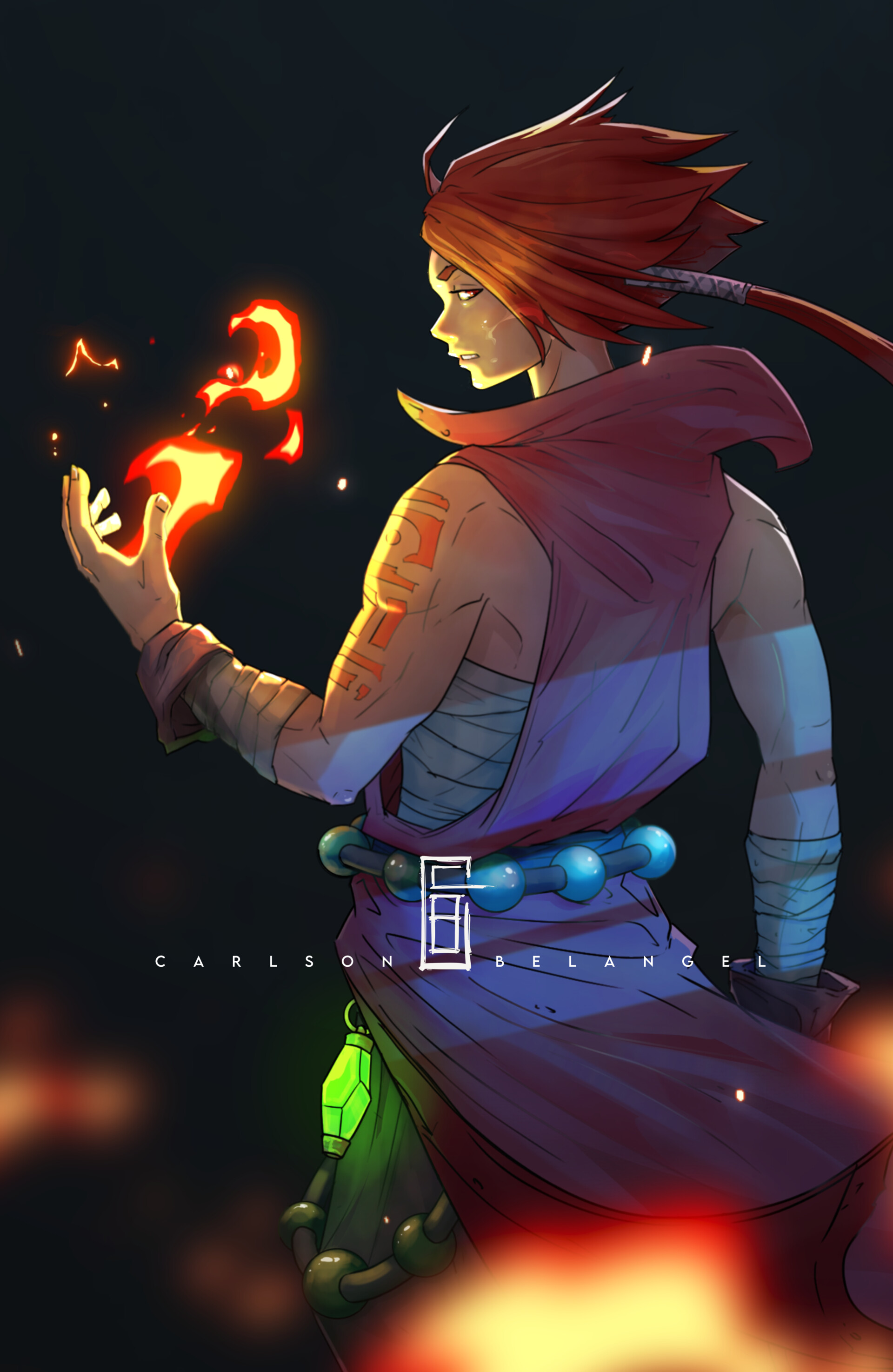 ArtStation - OC - Fire Monk