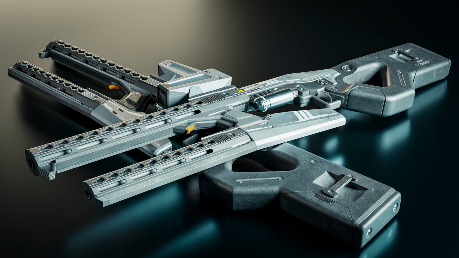 ArtStation - Sci-Fi Rifle