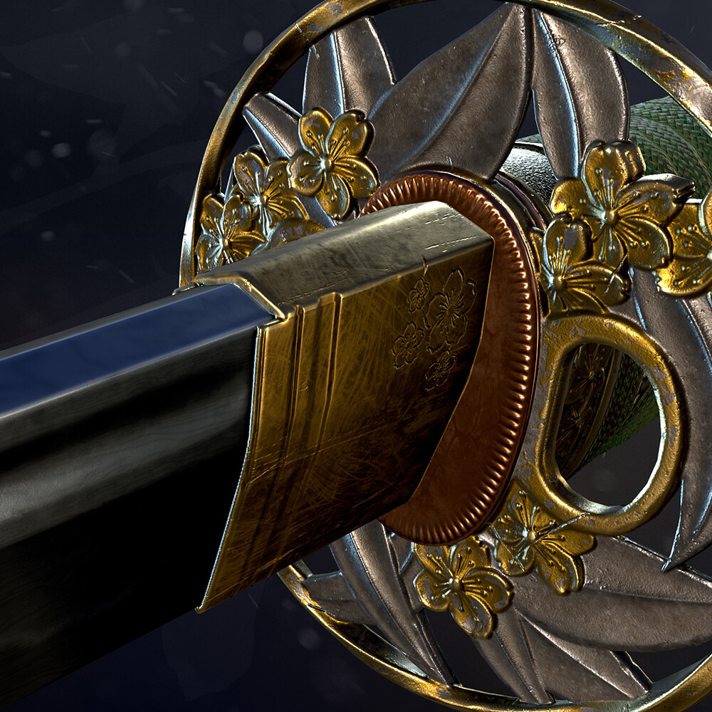 ArtStation - 'Sakura Blade' - Game Ready Katana