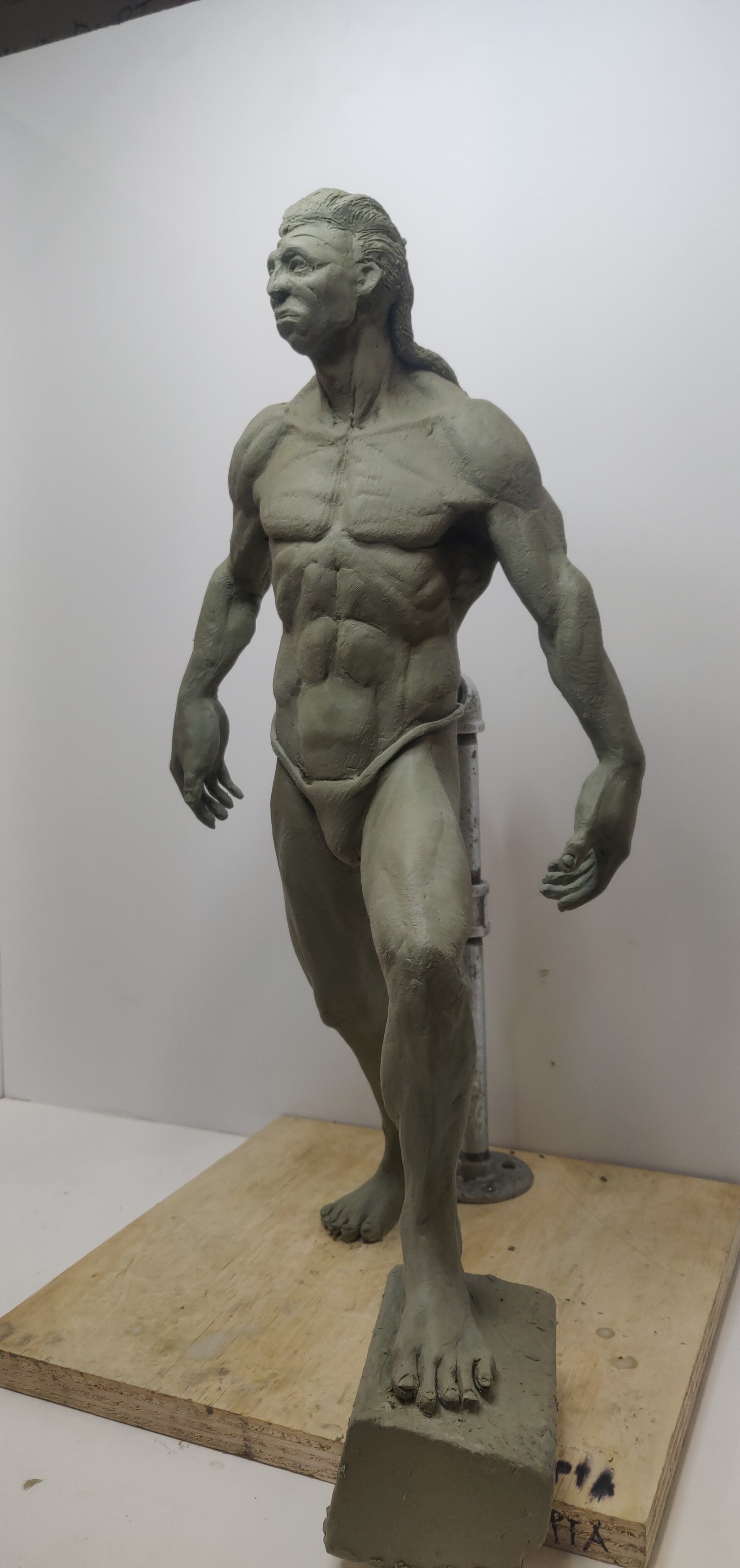 ArtStation - Caveman - Traditional Sculpture