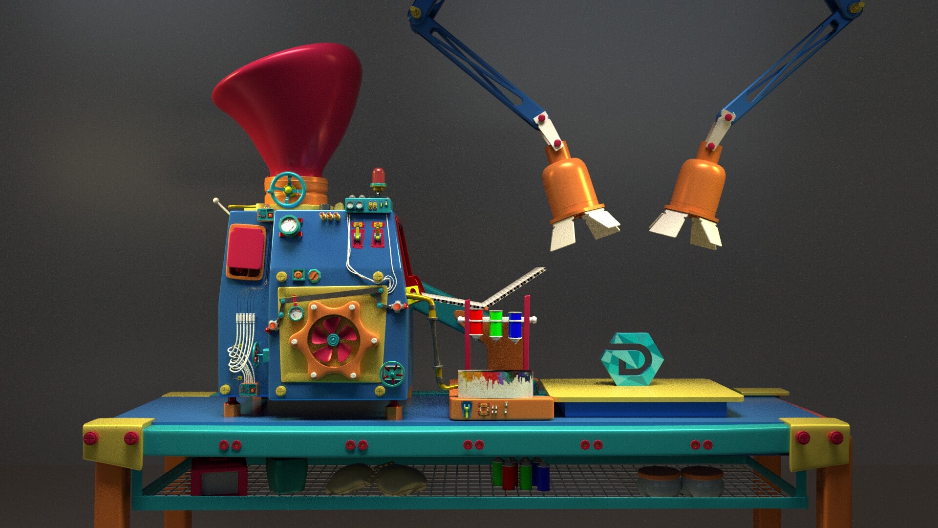 ArtStation - machine transformation and coloring models idea