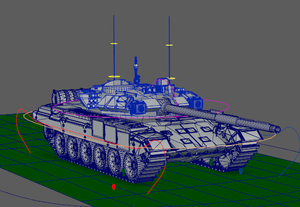 ArtStation - T-90 Tank Rig