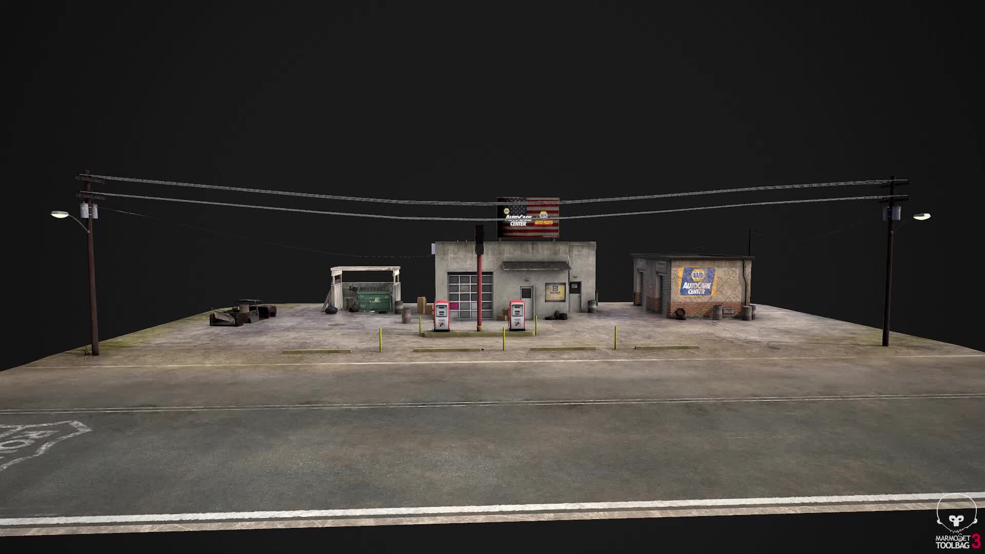 ArtStation - Garage set (Game Asset)