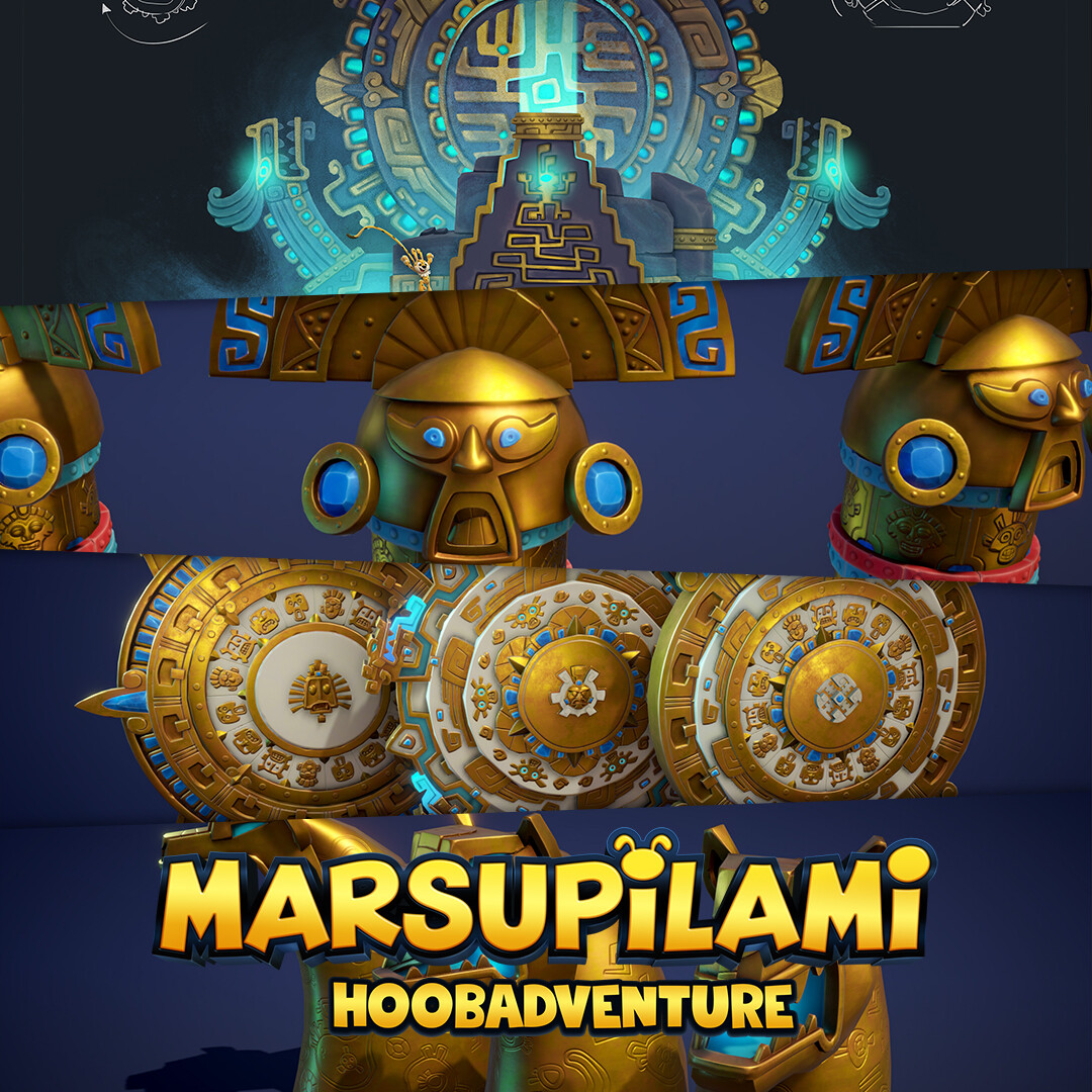 ArtStation - Marsupilami: Hoobadventure - Props - Temple