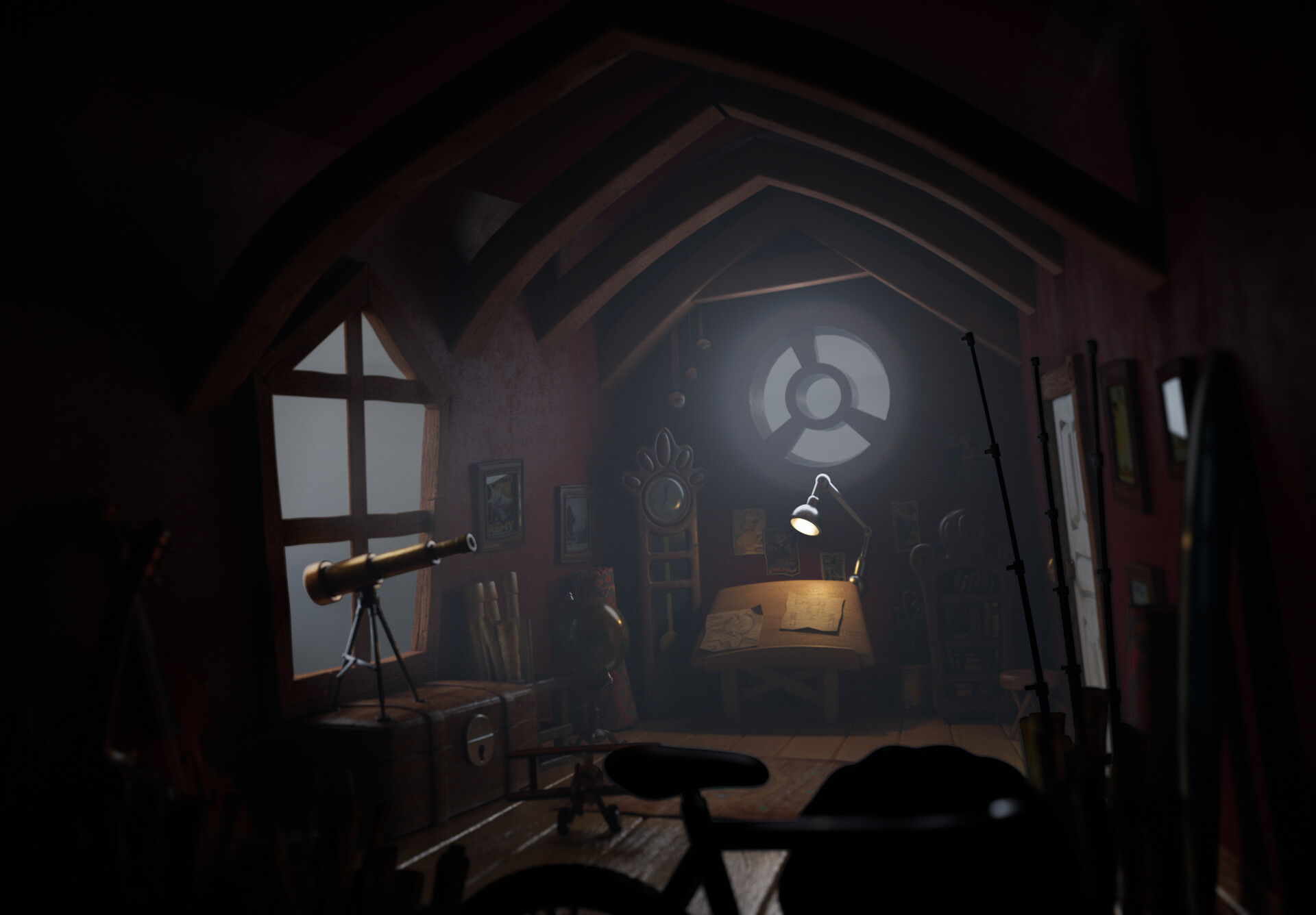 ArtStation - Lighting Study - The Attic