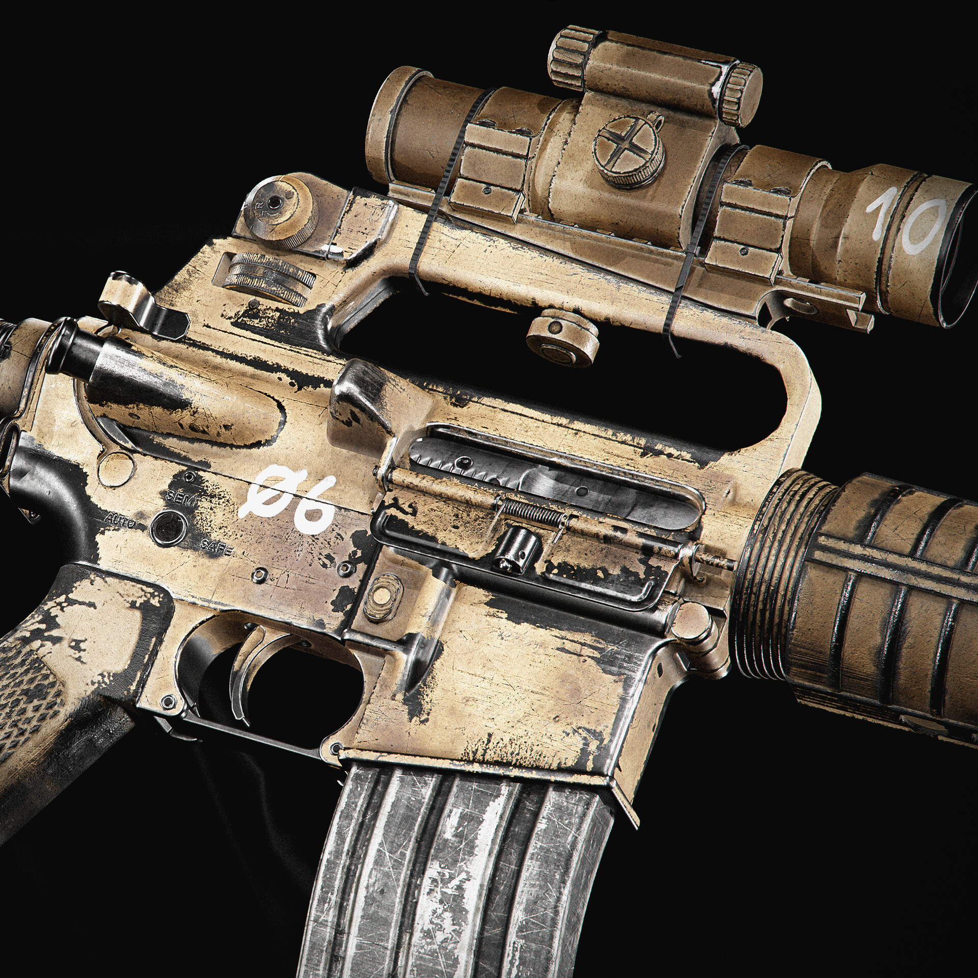 ArtStation - M16A2 Gordon Carbine/The Delta