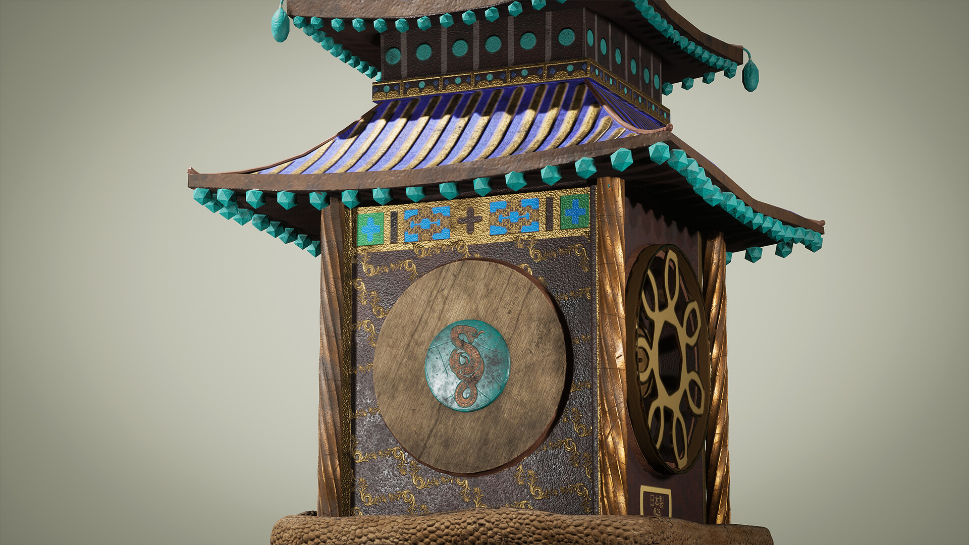 ArtStation - Japanese clock
