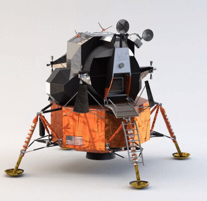 ArtStation - Apollo 11 Eagle - 3d Model