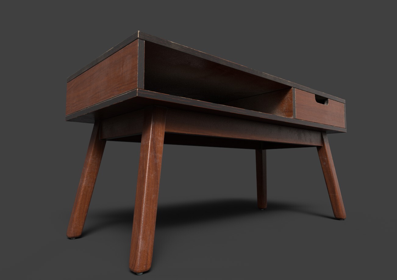 ArtStation - dusty coffee table.