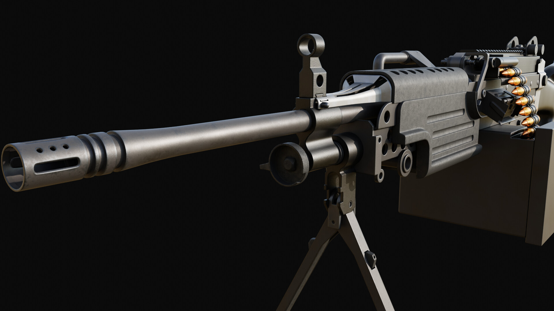 ArtStation - M249 - 3D Game Asset