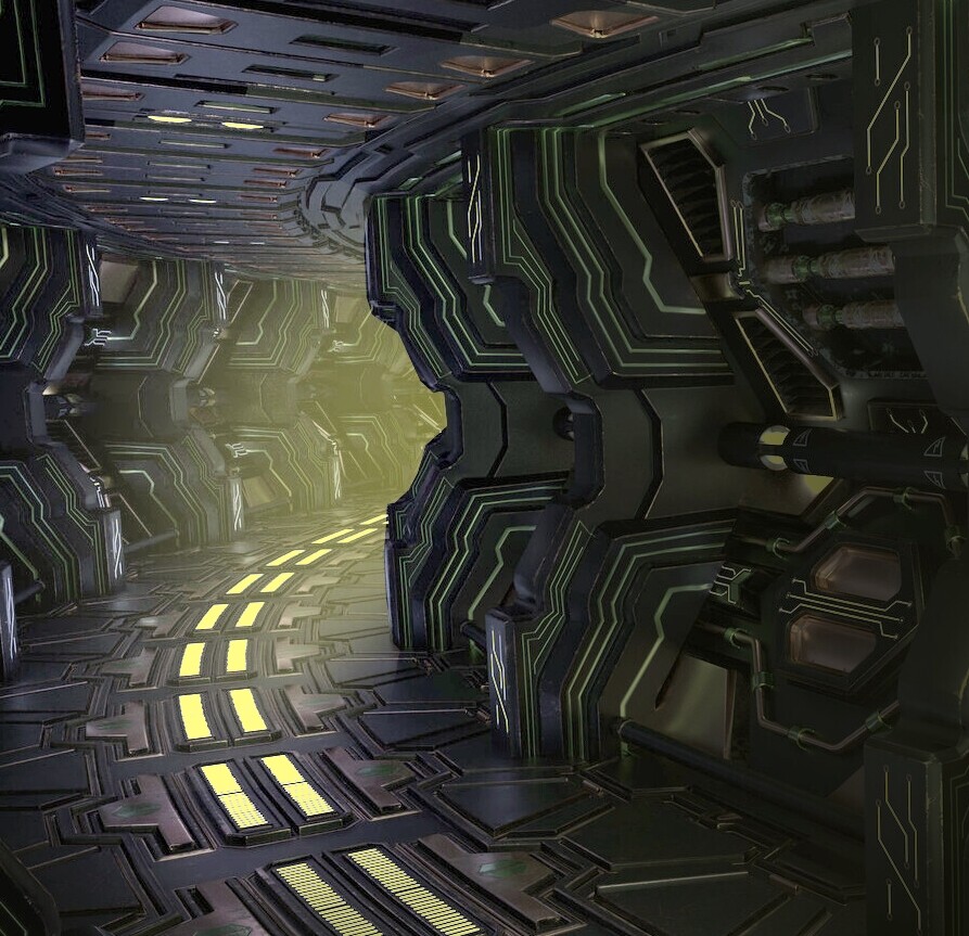 ArtStation - Sci-Fi Space Station Engineering Deck