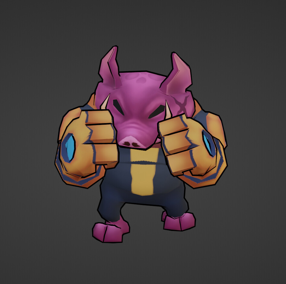 ArtStation - Low-Poly Hog Setup and Animation