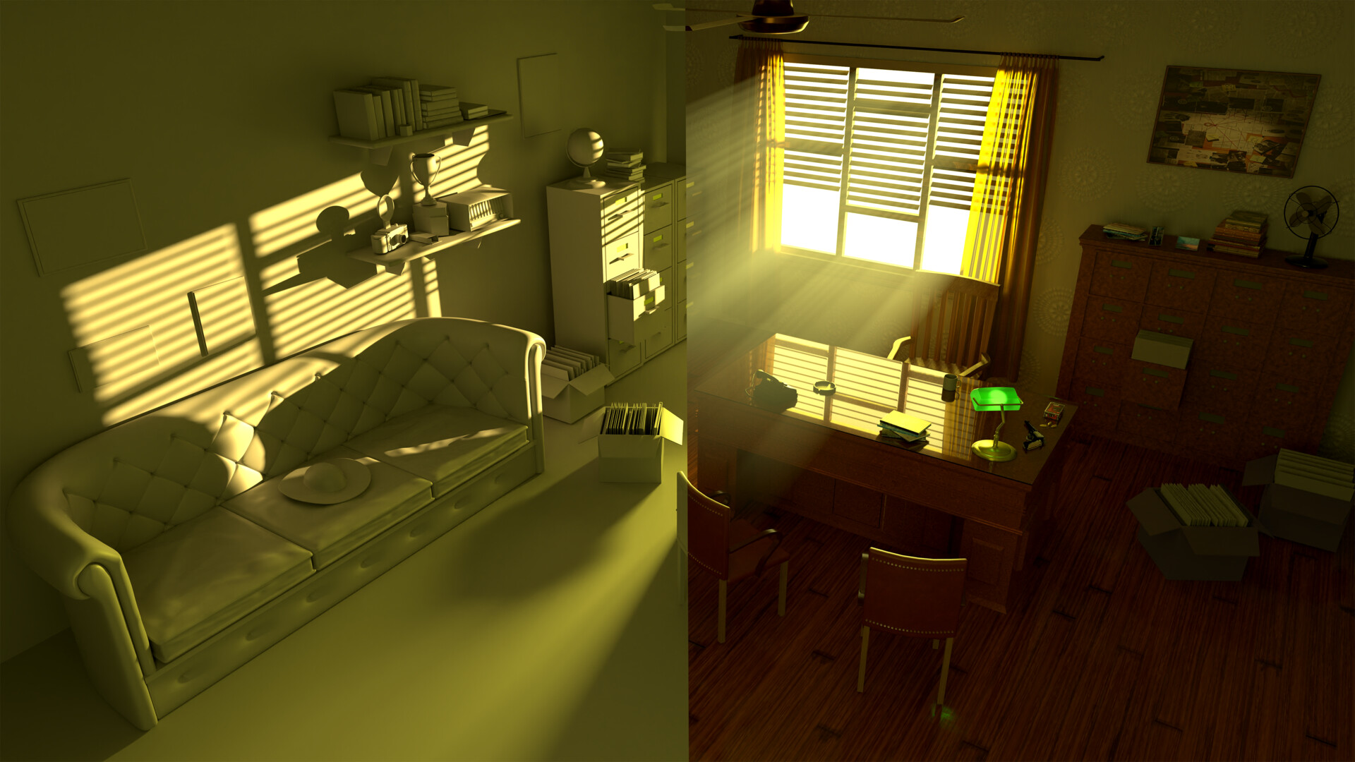 ArtStation - Detective room