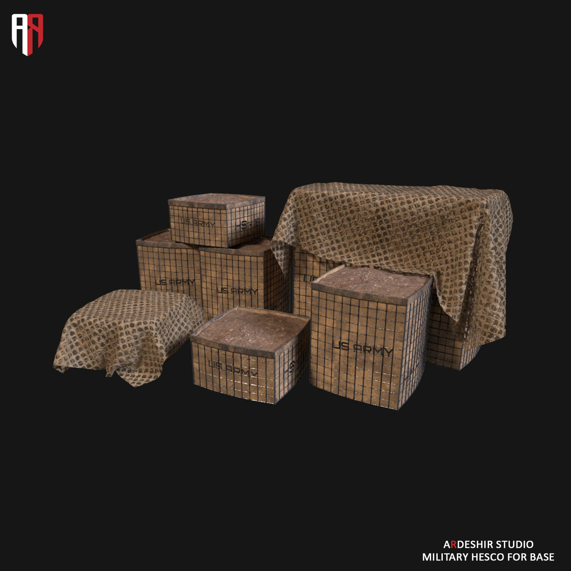 ArtStation - Military Hesco Pack