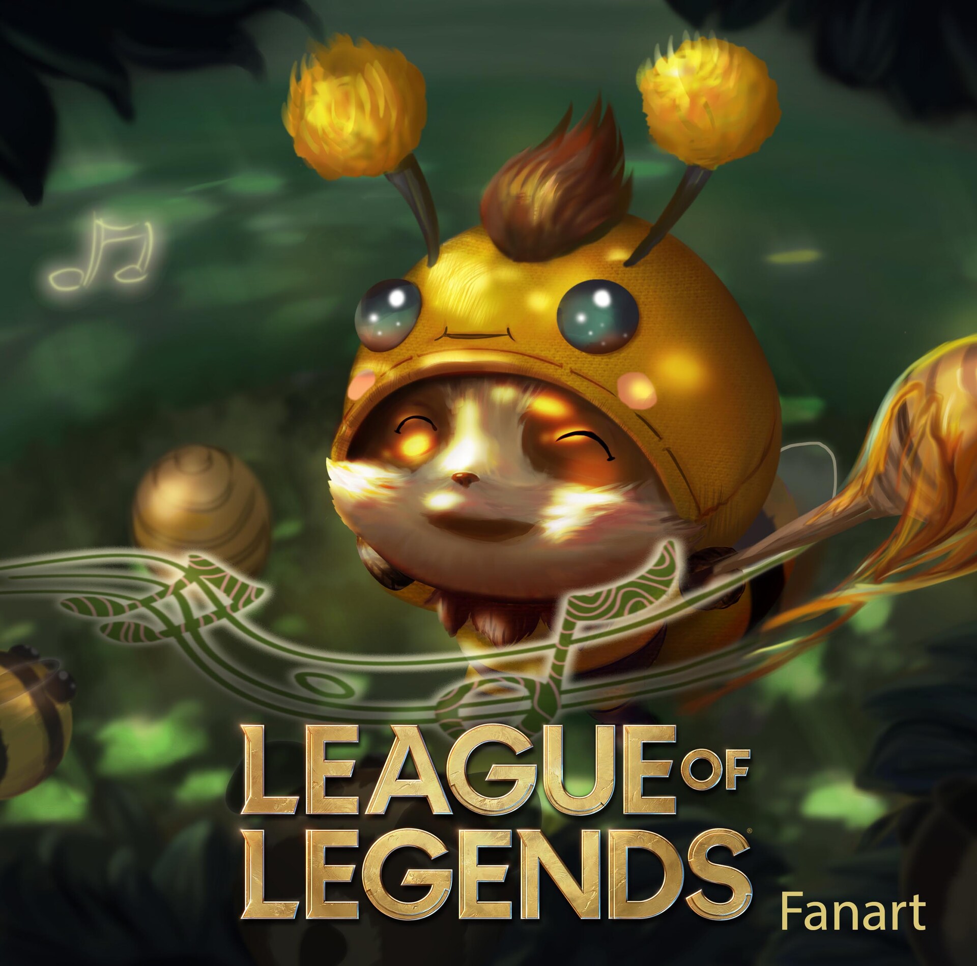 ArtStation - Teemo Fanart ( Beemo ) Ver.2 and Ver.3