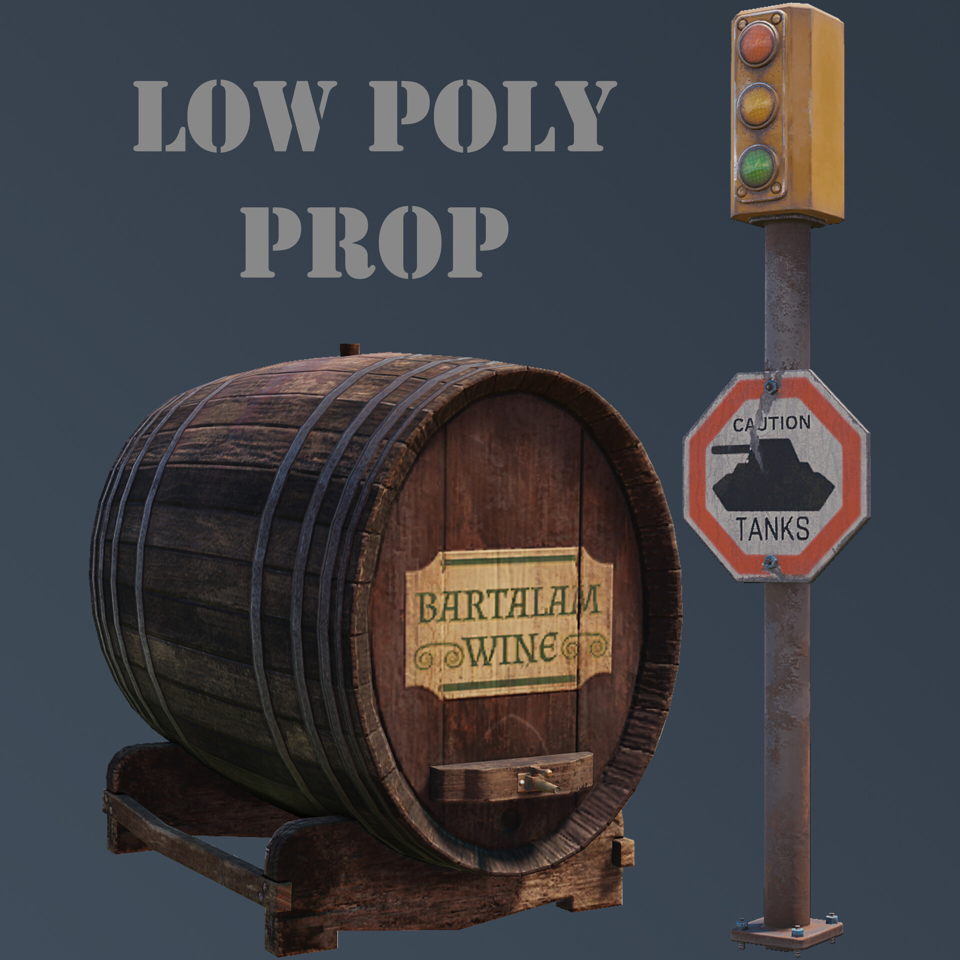 ArtStation - Low Poly Prop 1