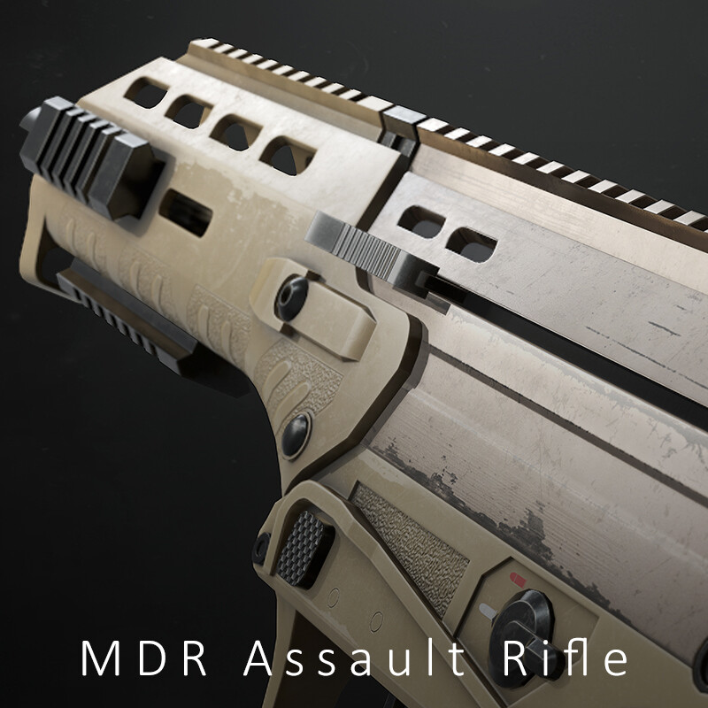 ArtStation - MDR Assault Rifle