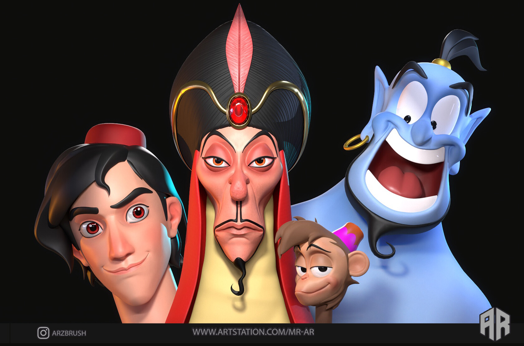 ArtStation - Stylized Aladdin (FanArt)