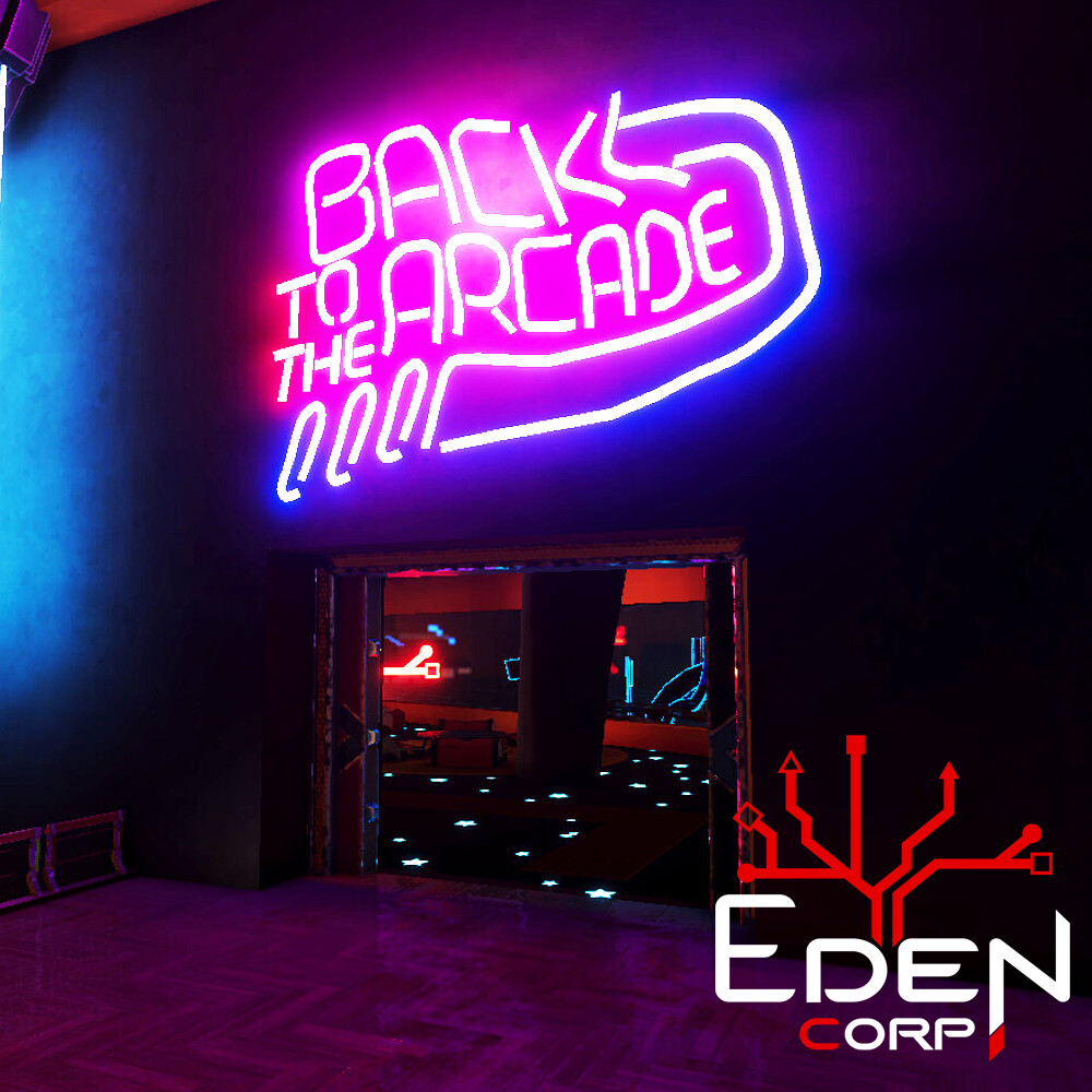 ArtStation - Eden Corp Arcade Room
