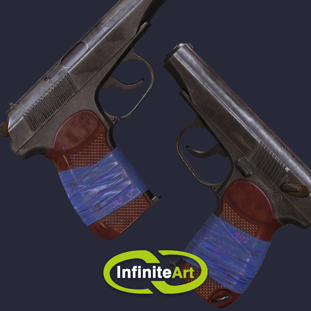 ArtStation - PM Makarov 's pistol