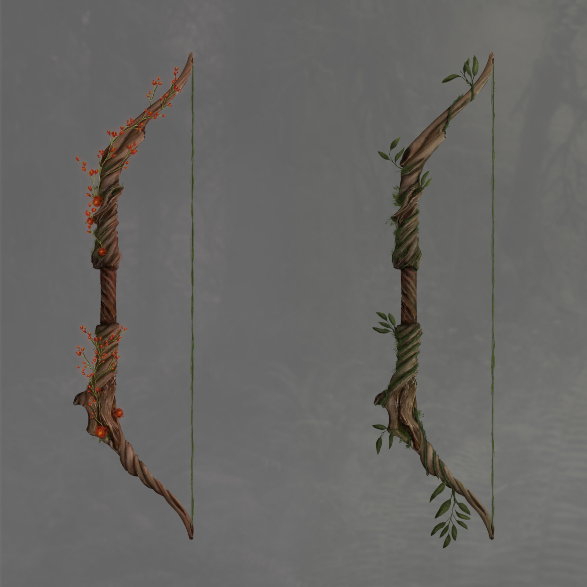 ArtStation - Weapon Concepts - Forest Bow