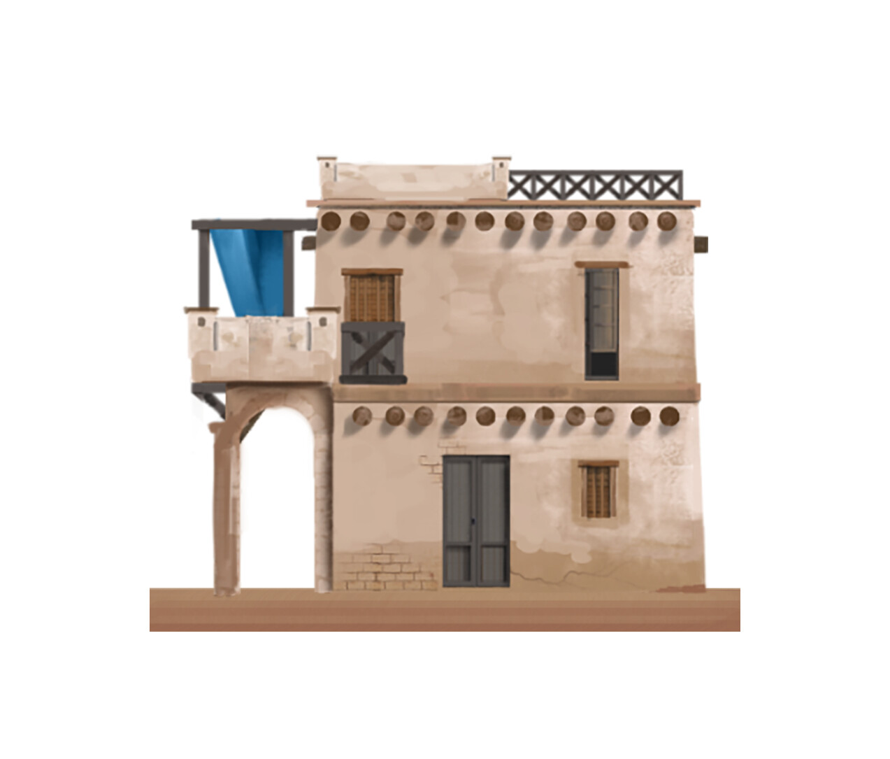 ArtStation - Ancient houses