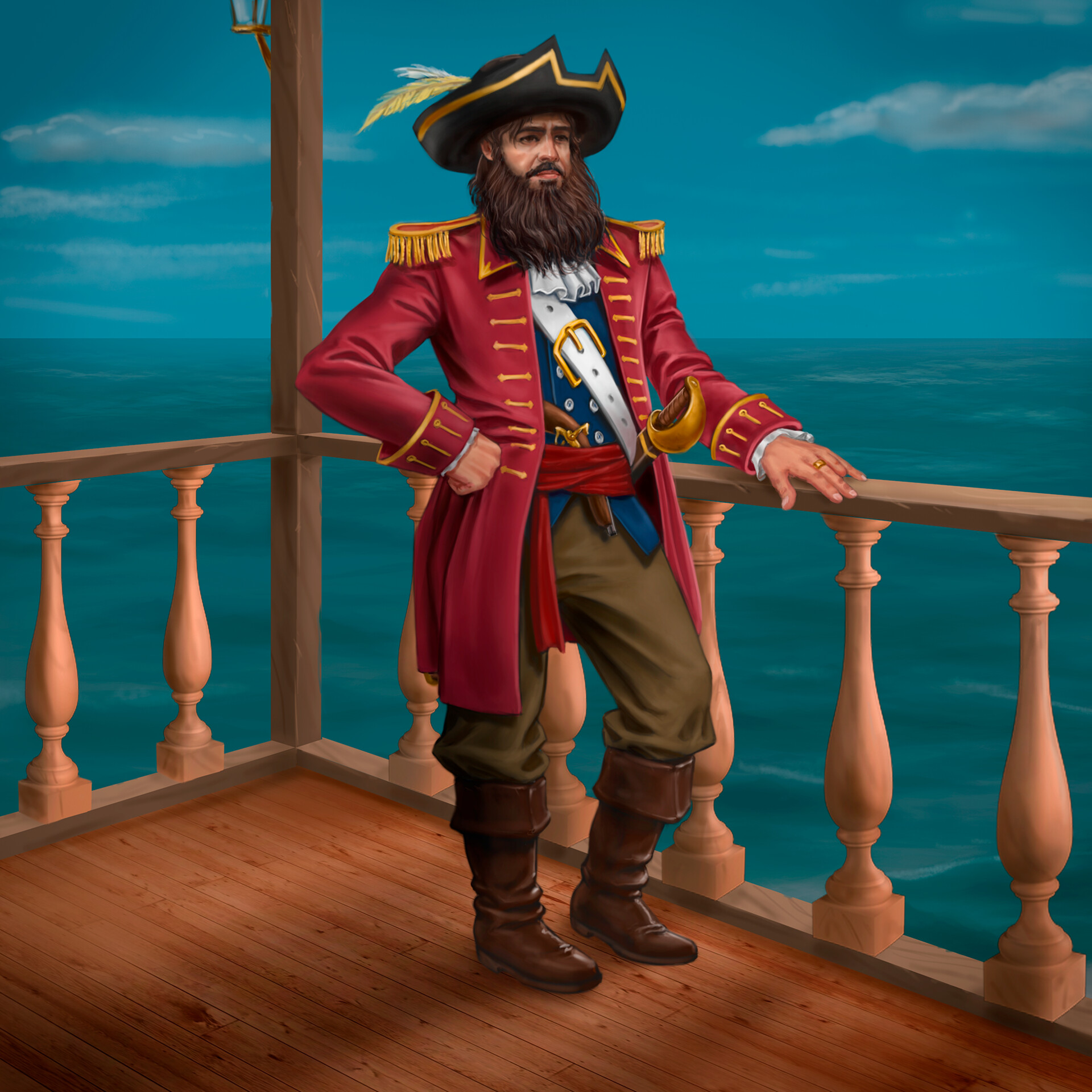 ArtStation - Pirate captain