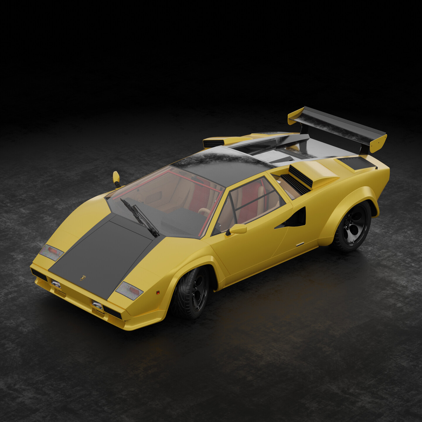ArtStation - Supercar "Lamborghini Countach".