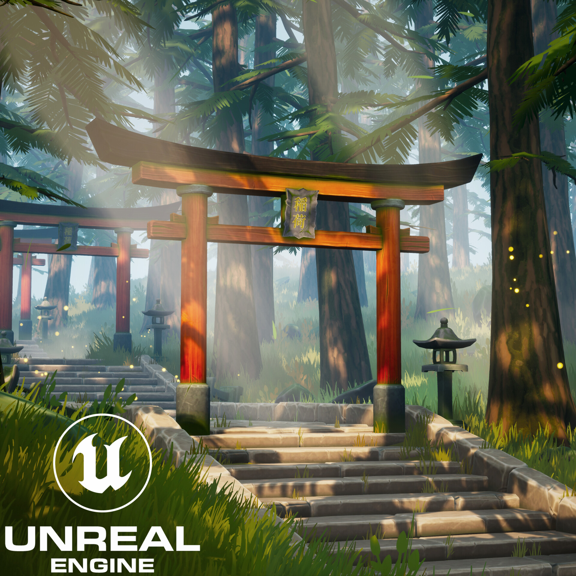 ArtStation - Torri Gate Forrest - Unreal Engine